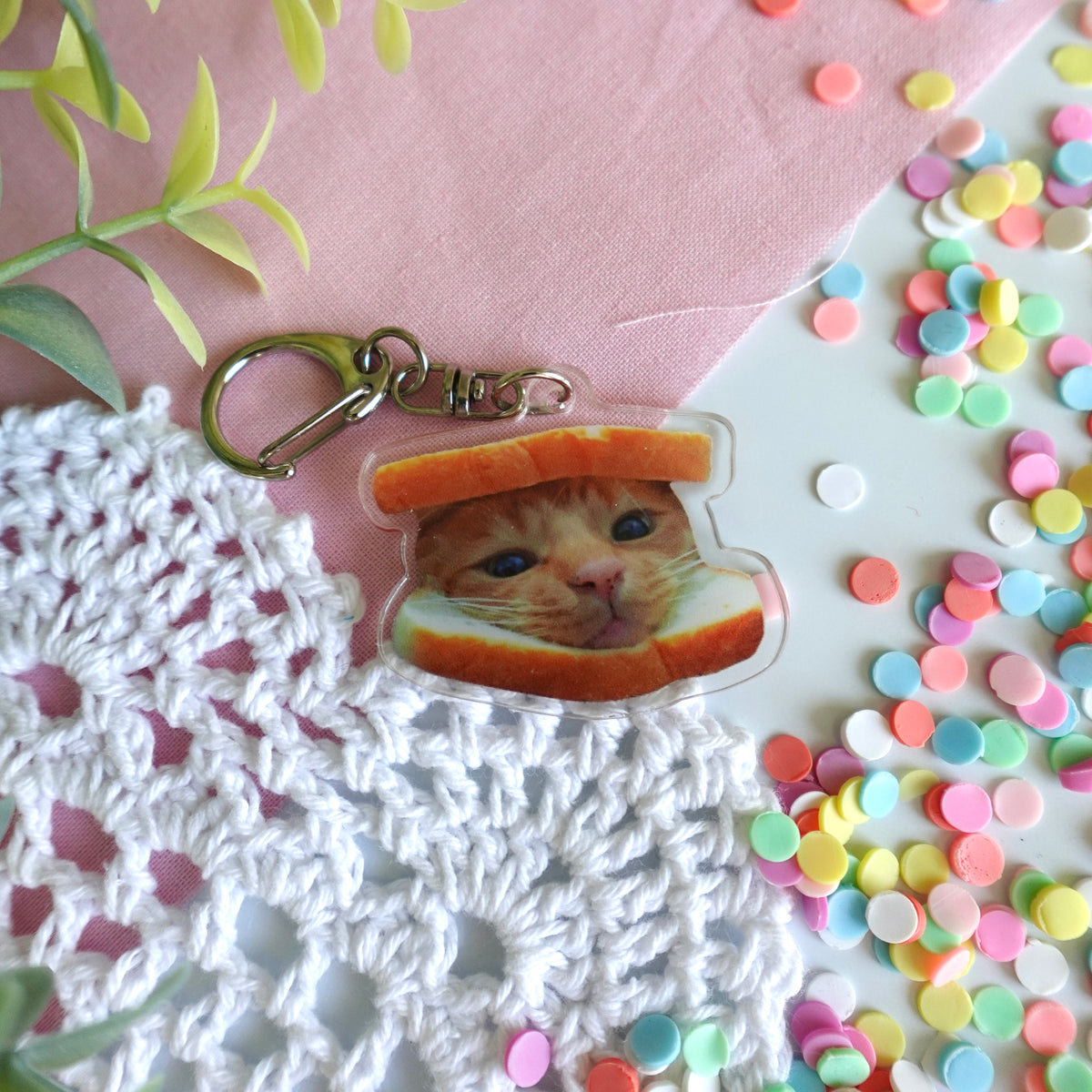 cat bread 1 keychain