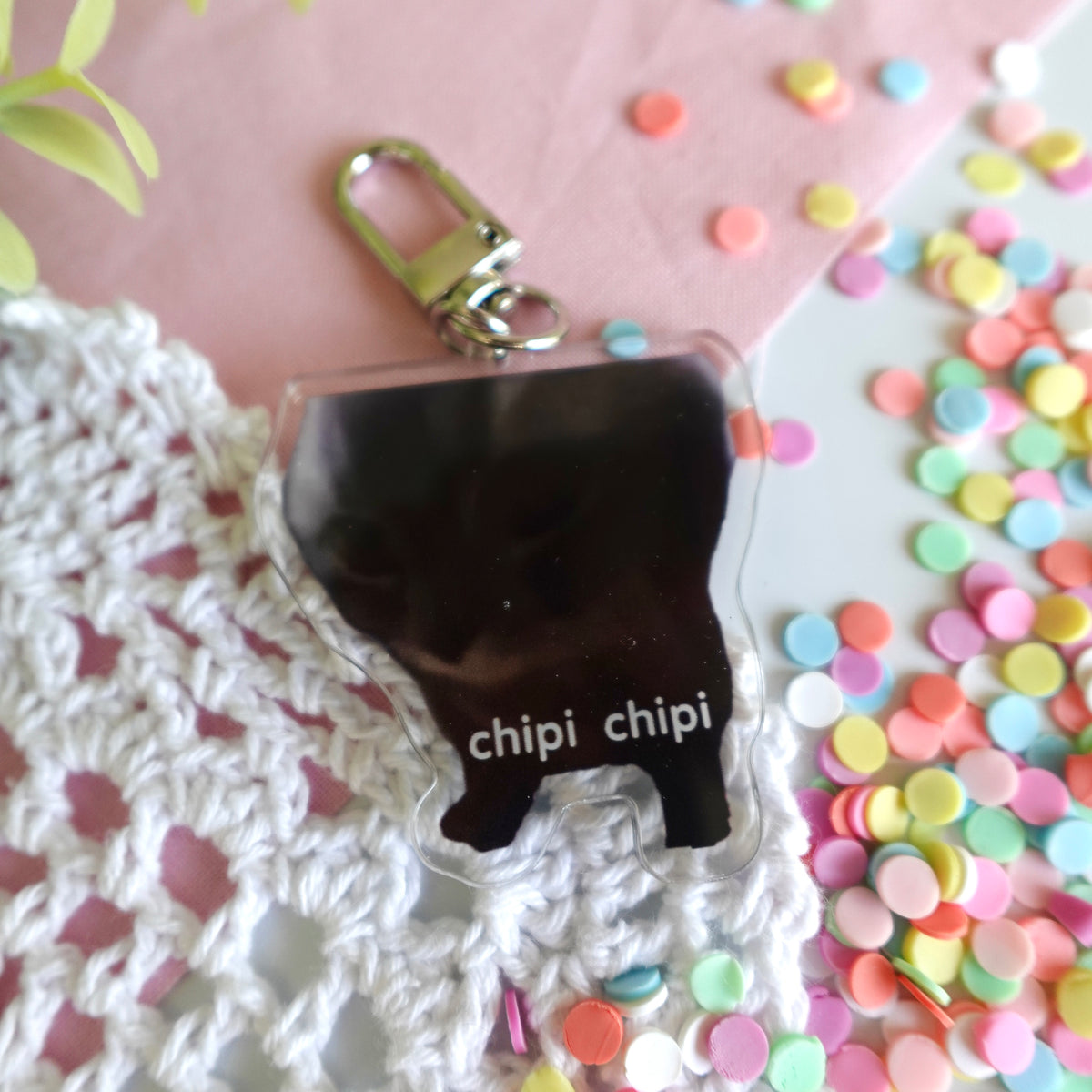 cat chipi chipi keychain