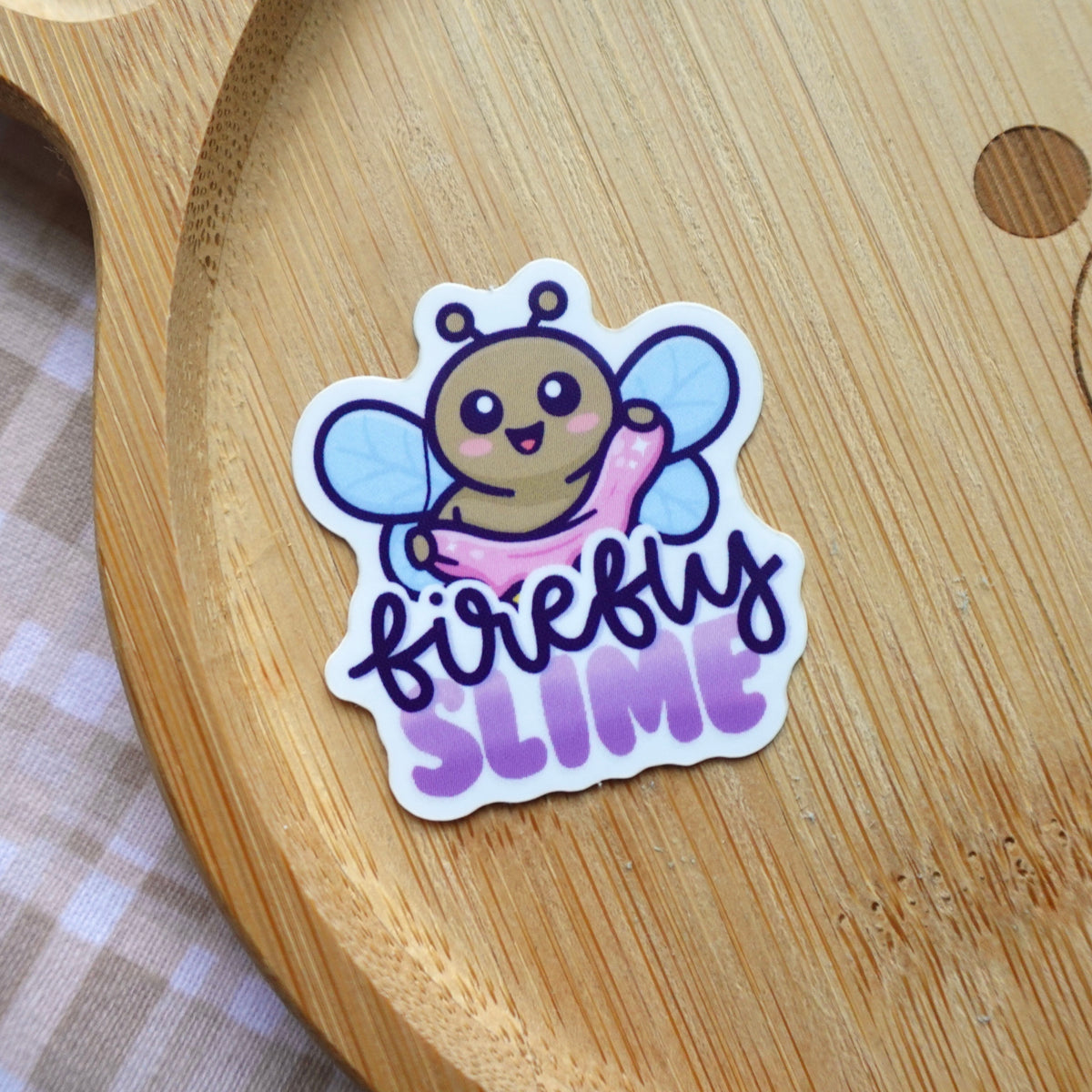 fireflyslime Mini Cursive Die-Cut Sticker