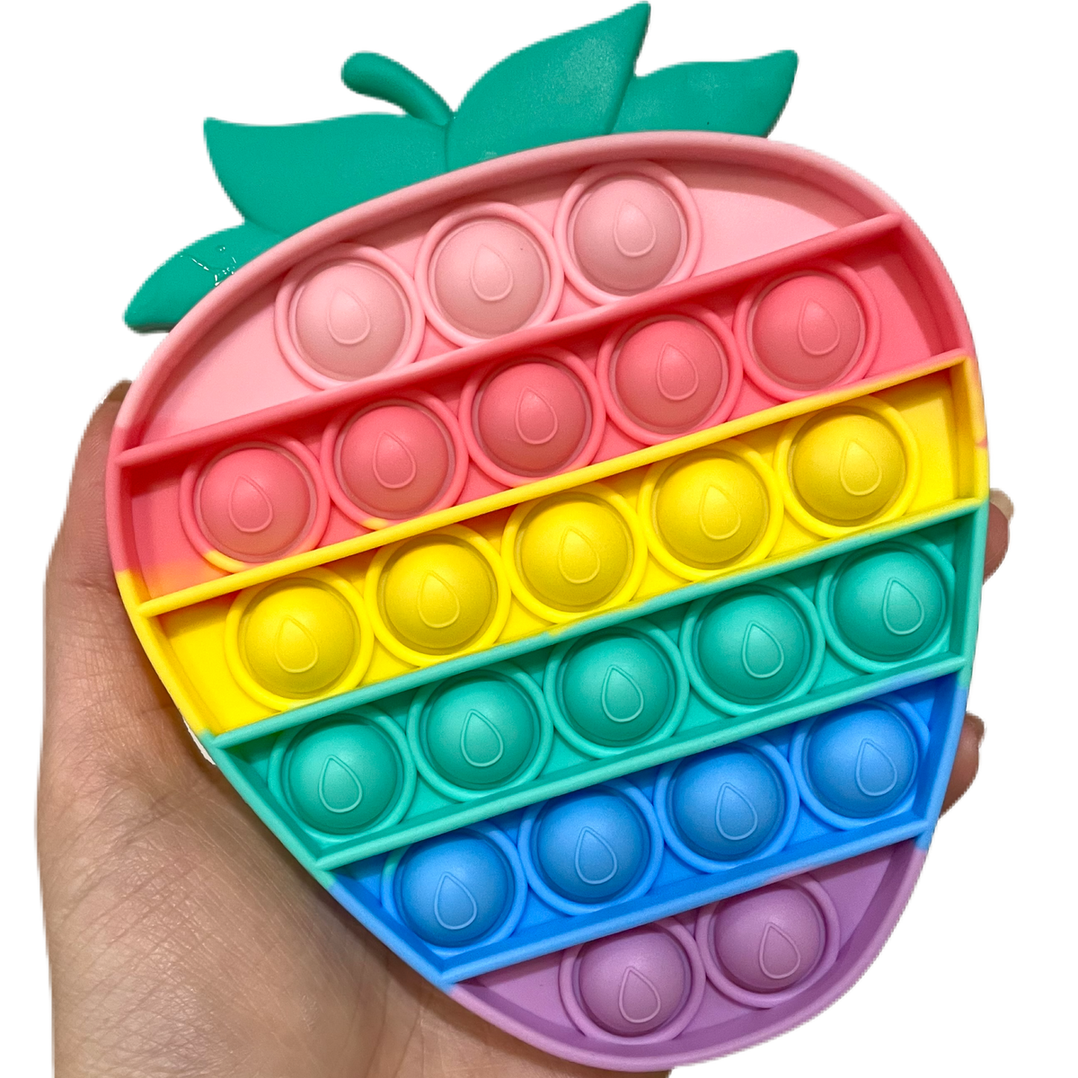 rainbow strawberry pop-it