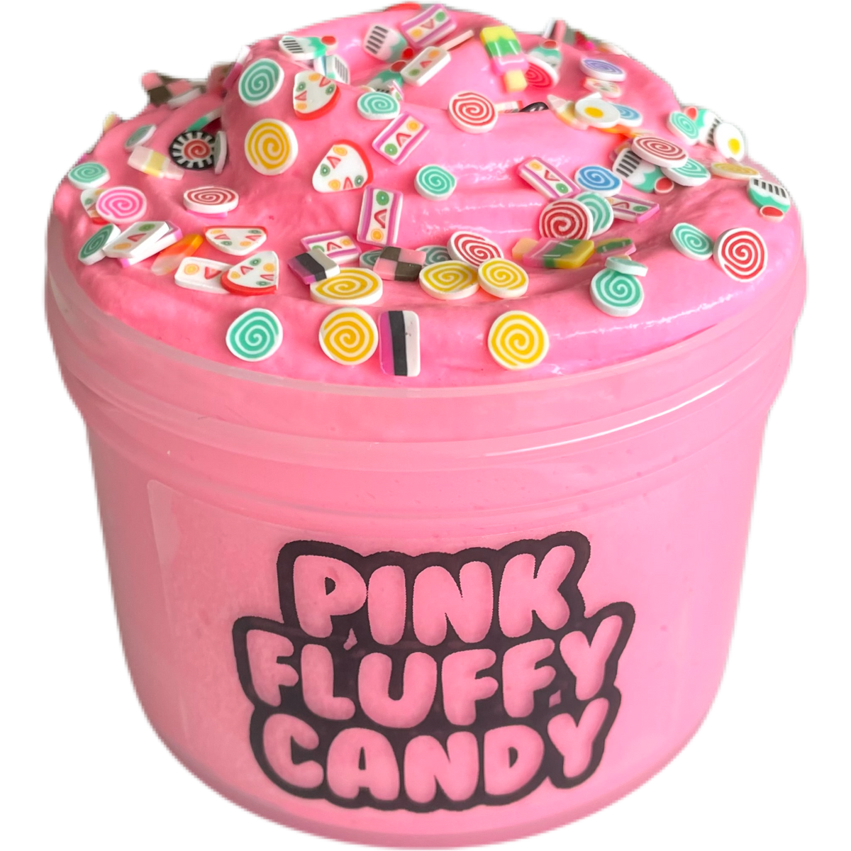 pink fluffy candy